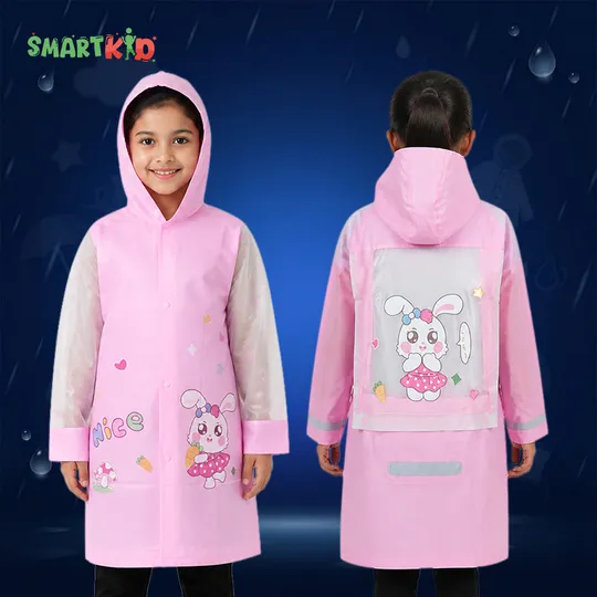 Pink Raincoat for Kids SKR109 - Smart Kid